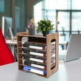 7-Tier Office Paper Organizer, Adjustable Desktop File Holder with High ...