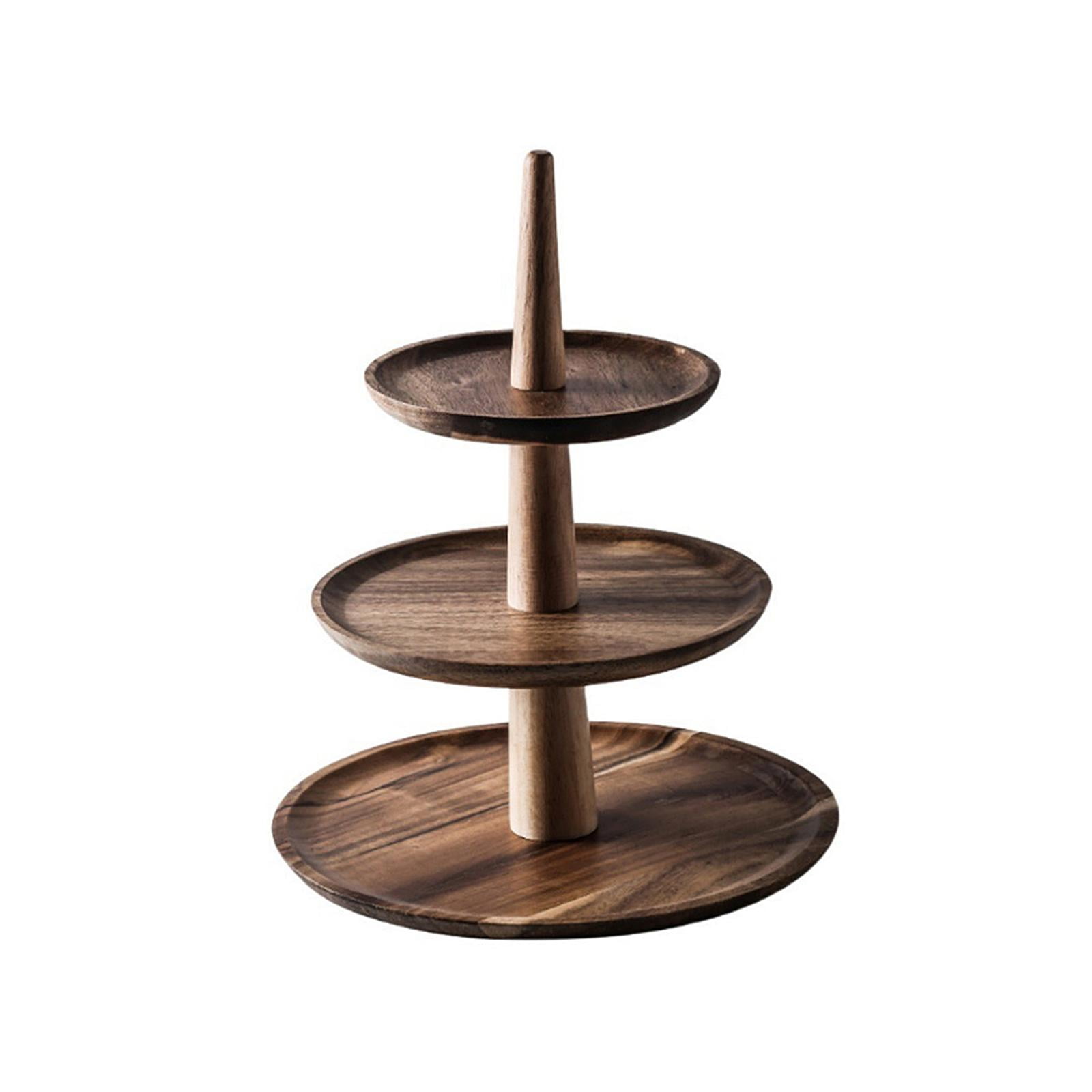 Click here for Elodie Wooden Cupcake Stand Rustic Round Wood Cake... prices