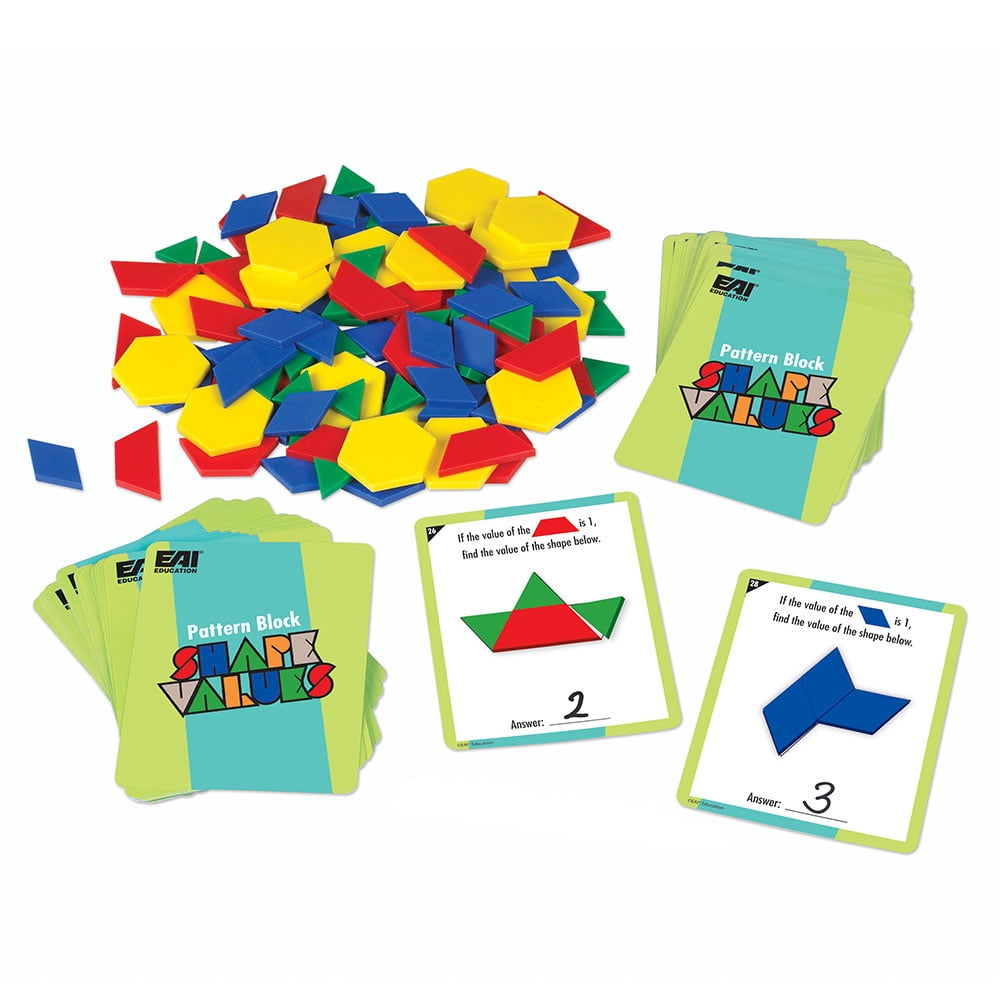 EAI Education Pattern Block Shape Values: Grades 3-4 - Walmart.com