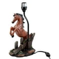 Ebros Gift Rearing Wild Chestnut Horse Stallion Table Lamp, Wildlife ...
