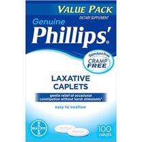 Phillips' Laxative Dietary Supplement Caplets, 100 Count HSA/FSA ...
