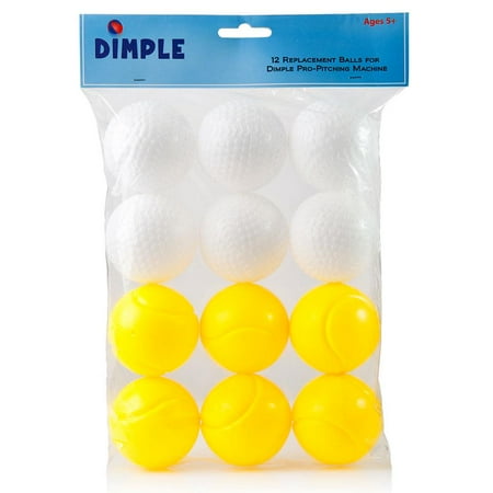 12 Pack of Kids Plastic 2 inch Diameter Practice Baseball, Golf Ball ...