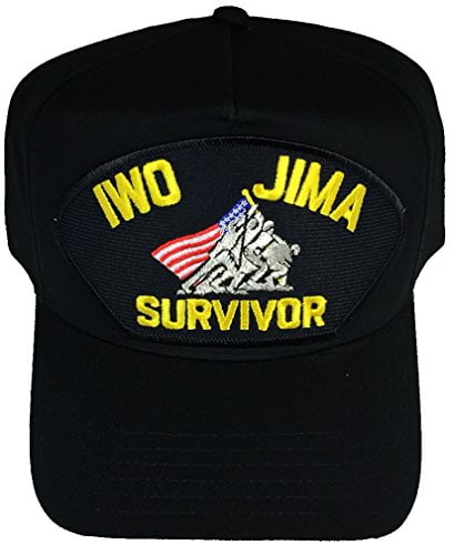 IWO JIMA SURVIVOR HAT - BLACK - Veteran Owned Business - Walmart.com