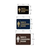 Signs ByLITA Classic Framed Men's Changing Room Sign (Black Gold ...