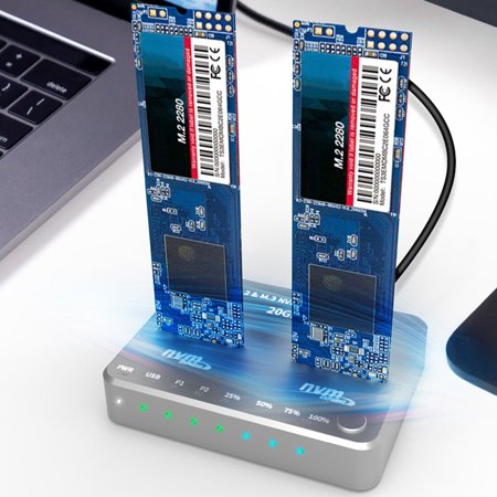 Offline Copy SSD System Dual Disk Clone Base with Aluminum One Click ...
