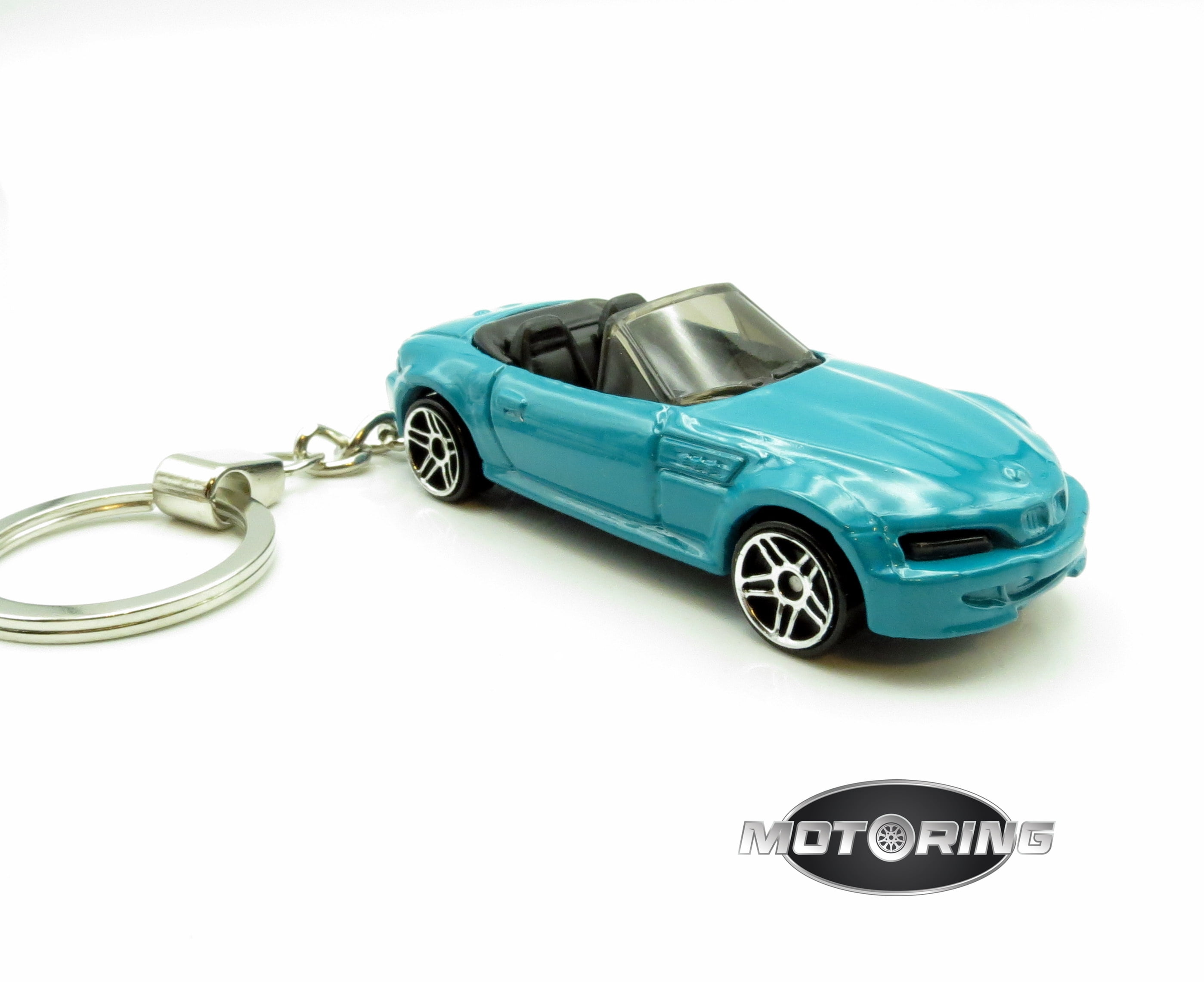 Keychain BMW M Roadster Blue Green Convertible Car Rare Novelty 1:64 ...