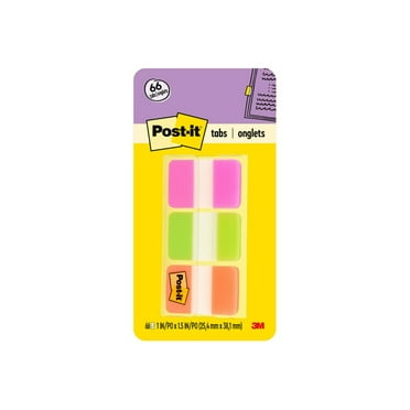 Post-it Durable File Tabs- 2" x 1.5", Assorted Colors, 24 Tabs ...