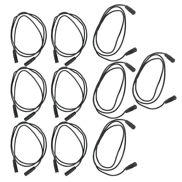 10 Sets 4mm Female To Female Banana Socket Test Cable Connector 15A ...