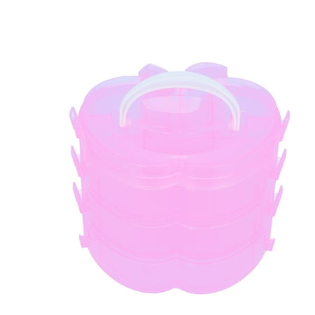 Tier Storage Box,3‑Tier Demountable Plastic Storage Plastic Container ...