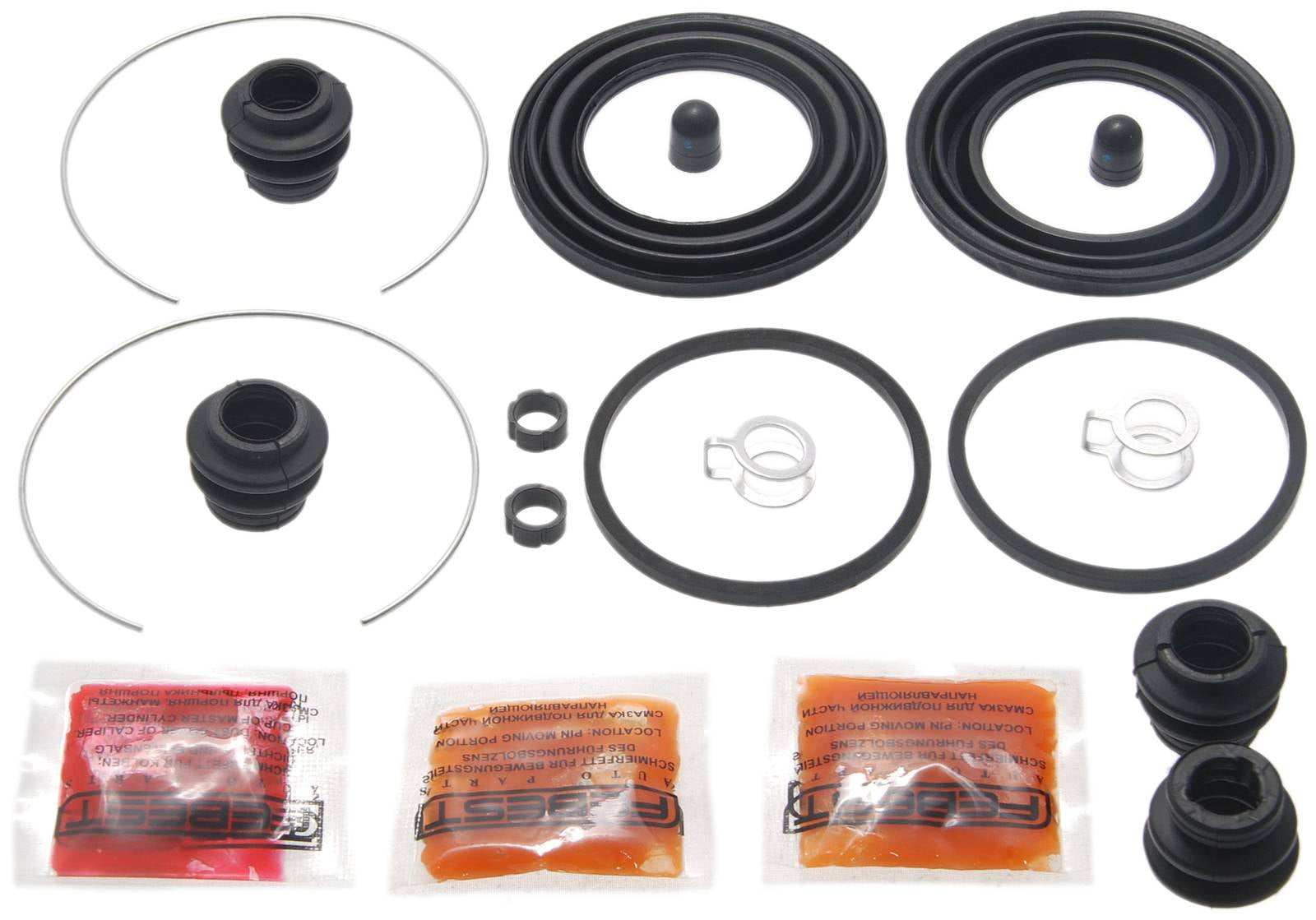 Febest FRONT BRAKE CALIPER REPAIR KIT # 0175-NCP90F OEM 04478-52070 ...