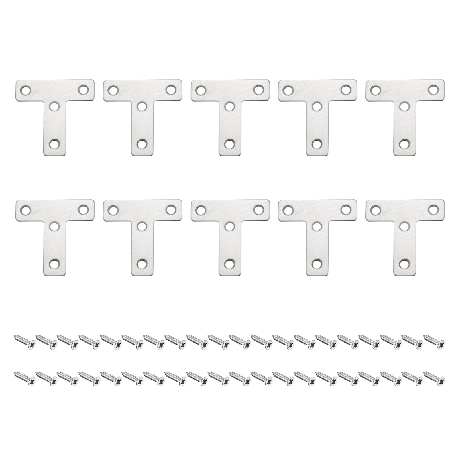 T Shape Bracket, 50x50x1mm Stainless Steel Mending Plates for Joint ...