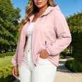 Guluxicc Women's Hooded Jackets with Zipper Pockets Waterproof Sun ...