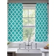 Abstract Morocco Pattern Sheer Curtains 2 Panels Set Modern Geometric ...