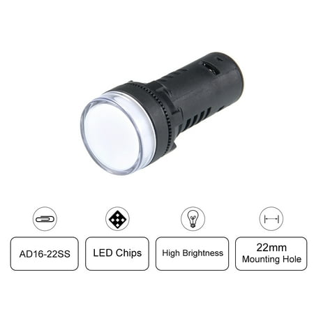 Indicator Lights AC/DC 24V, Dual-Color LED Red/Green Flush Panel Mount ...