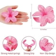 Flower Hair Clips for Women Girls 6 Pcs Hawaiian Medium Claw Clips for ...
