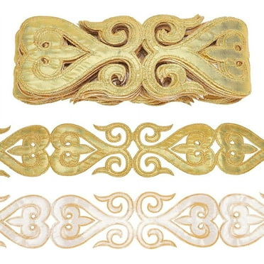 5.5Yards Jacquard Ribbon Trim 2 inch Wide Vintage Floral Embroidery ...