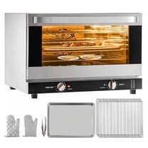 Commercial Convection Oven, 47L Countertop Oven, 1600W Half-Size ...