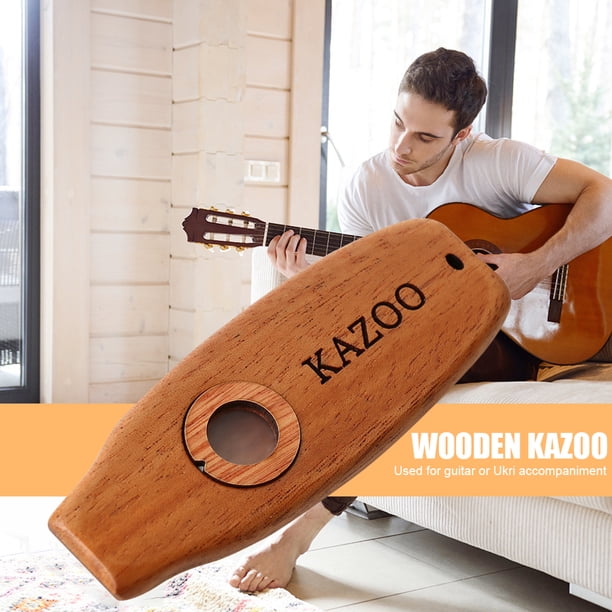 Clairlio Kazoo Flute Lightweight Wood Harmonica Patry Musical ...