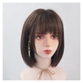 Short Hair Hair Wigs with Bangs for Women - Full Head Cover Style ...