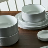 Noritake ColorTex Stone Grey 12-Piece Dinnerware Set, Service for 4 ...