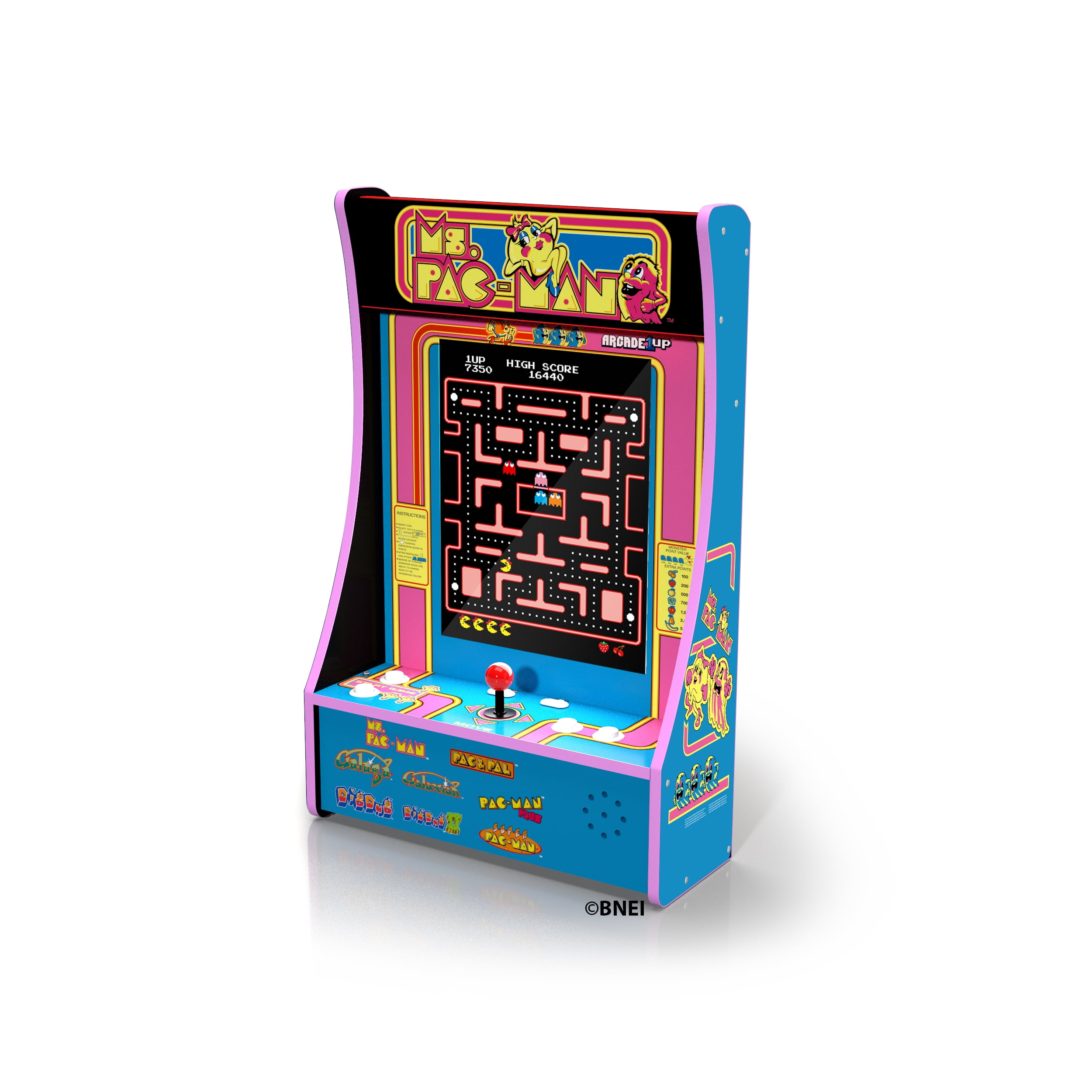 Arcade1UP Ms.PAC-MAN Party-cade - 8 Games - Walmart.com