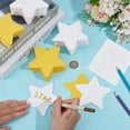200Pcs 2 Colors Star Card Paper with 2 Sheets Rubber Sticker DIY Craft ...