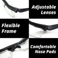 "Spdoo Adjustable Glasses, Focus Vision, Dial Adjustable Reading ...