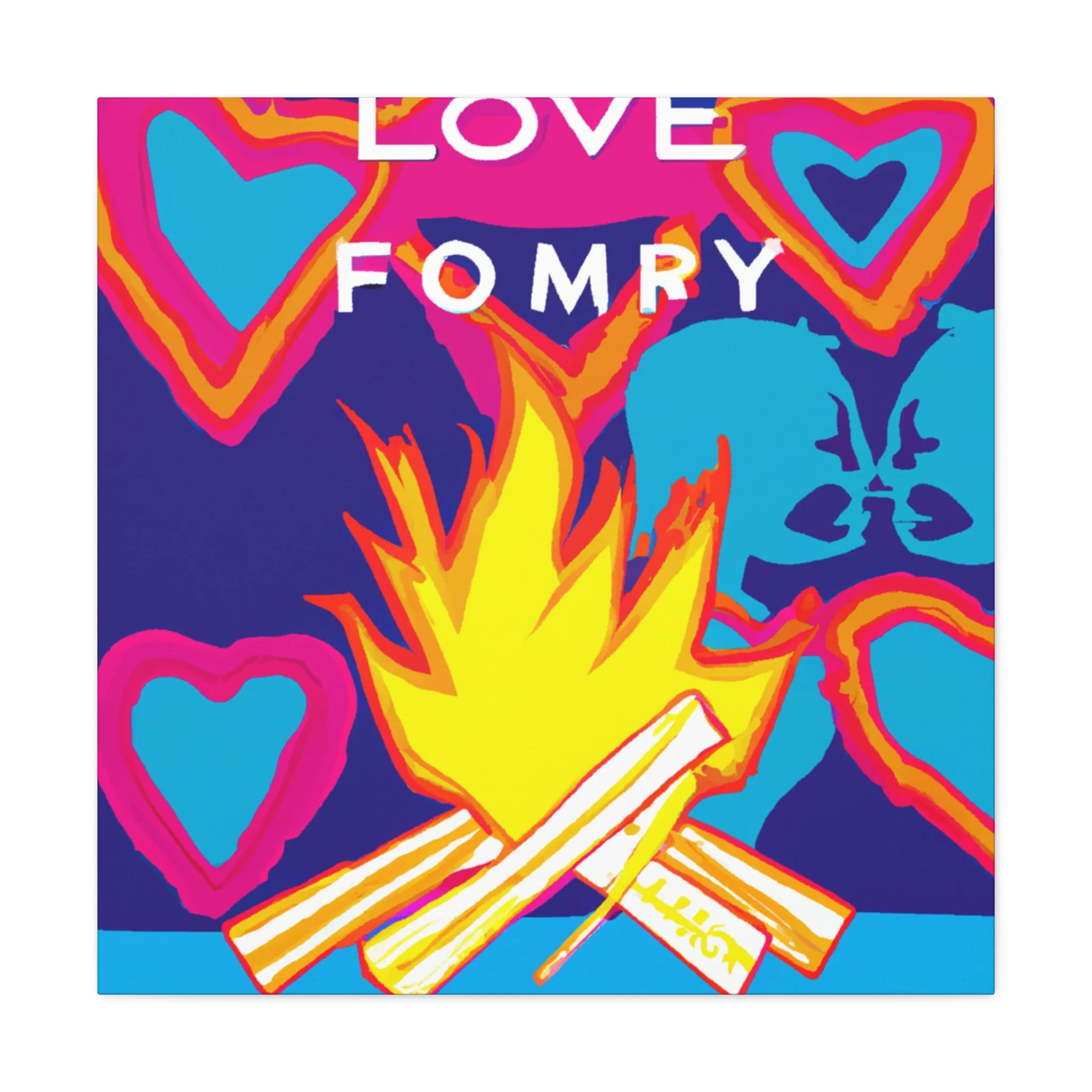 Love at the Campfire - Canvas - Walmart.com