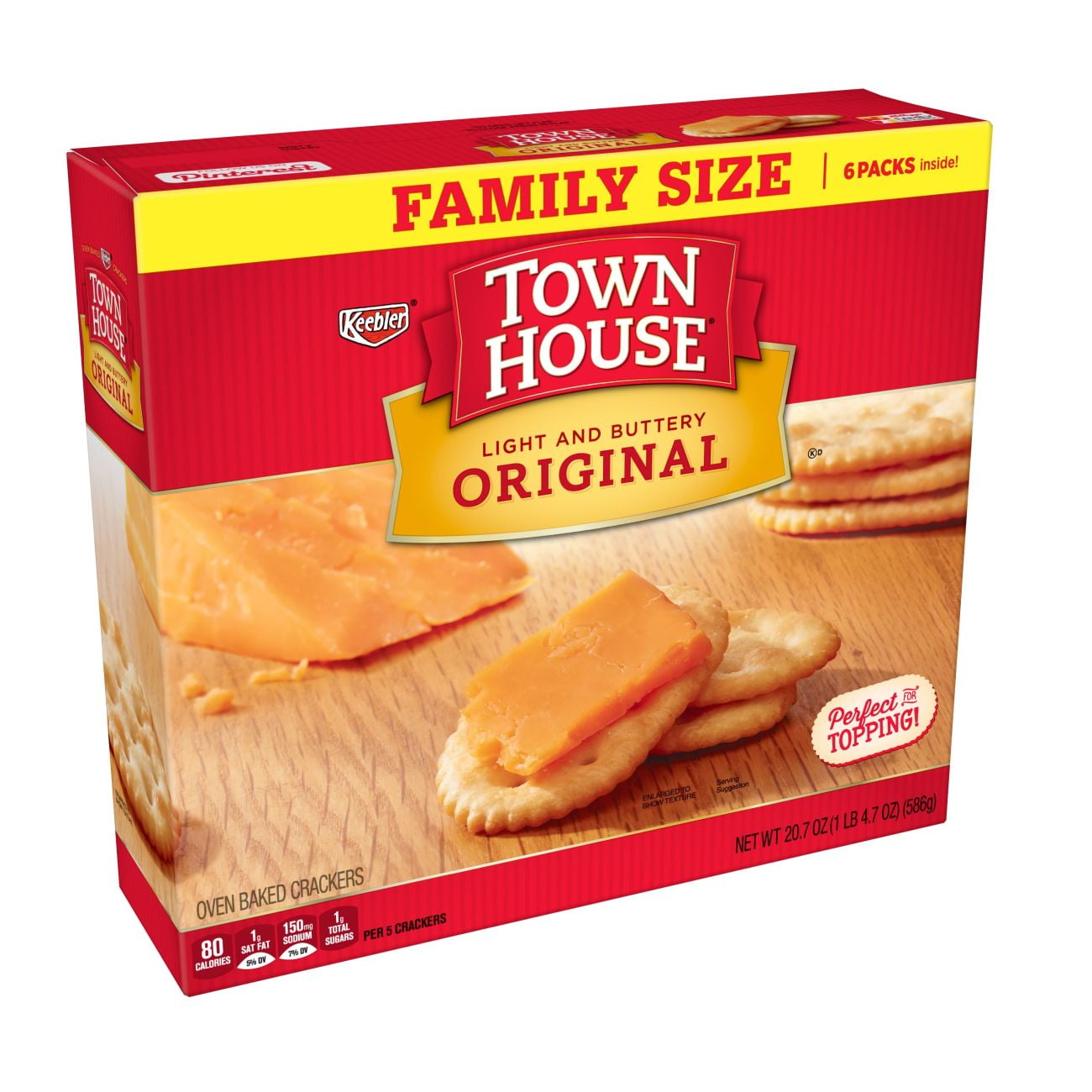 Keebler Town House Baked Crackers, Original Light and Buttery, 20.7 oz ... Keebler Town House Baked Crackers, Original Light and Buttery, 20.7 oz ...