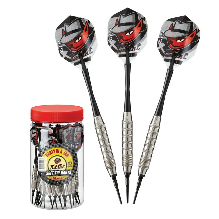 Darts Set NEW FatCat Blazer Soft Tip Darts Deluxe Case 16gm #26-1430 ...