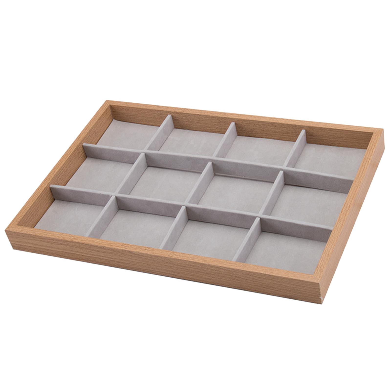 Jewelry Trays Organizer Holder Display Case for Drawer Ear Necklace 12 ...