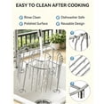 2026 Stainless Steel Air Fryer Skewer Rack,New Stainless Steel Hanging ...