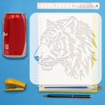 6Pcs 6 Styles PET Hollow Out Drawing Painting Stencils for DIY ...