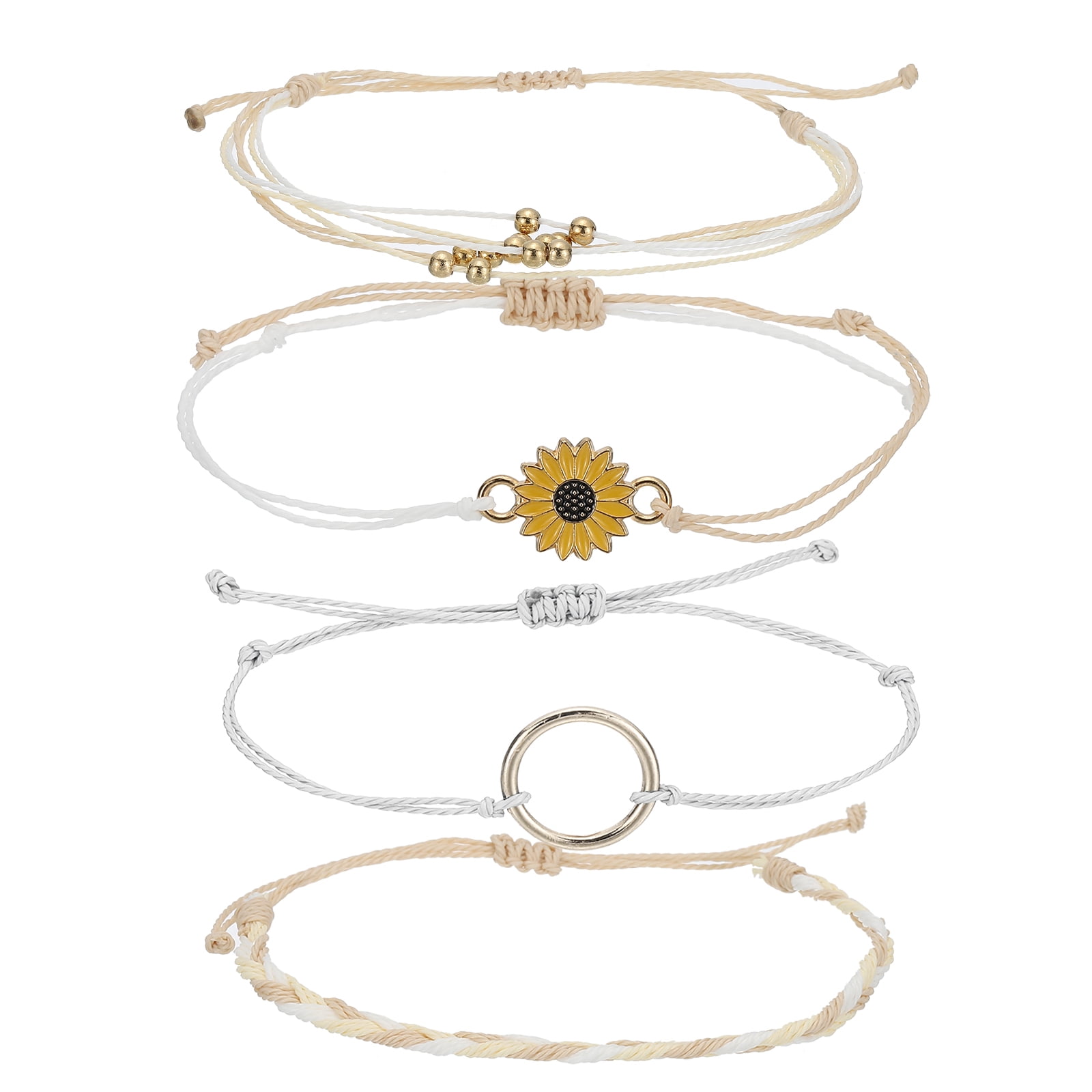Click here for Unique Bargains Sunflower String Bracelets  Adjust... prices