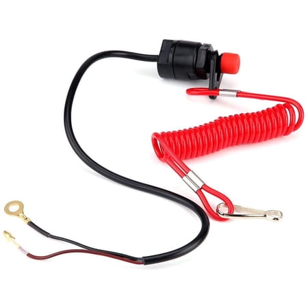 Universal Motorcycle Outboard Lawn Mowers Emergency Engine Kill Stop ...