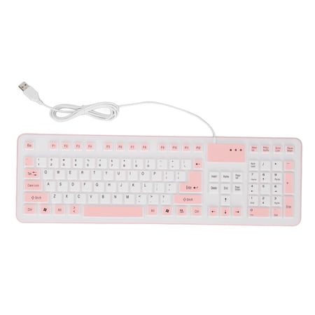 Silent Keyboard,Foldable Silicone Keyboard 106 Waterproof Keyboard ...