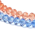20 Strand Transparent Painted Glass Beads Strands Colorful 6x5mm Hole ...