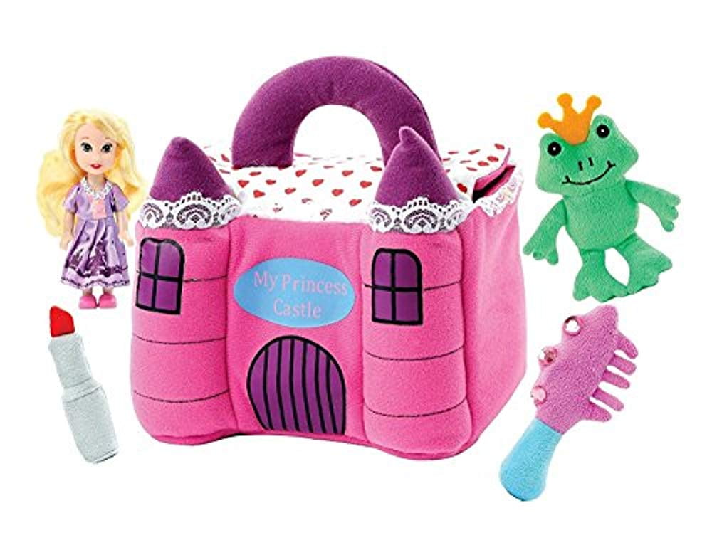 The Lakeside Collection Plush Princess Castle With Poseable Princess Doll And Sound Making Plush
