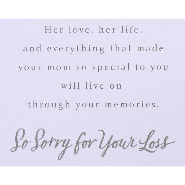 Sympathy Cards For Loss Of Mother