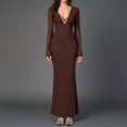 2026 Spring/Summer New Women's Long Sleeve Deep V Crisscross Front All ...
