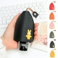 Hadanceo Key Case Pull Out Type Storage Items Faux Leather Car Keychain ...