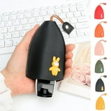 Hadanceo Key Case Pull Out Type Storage Items Faux Leather Car Keychain ...
