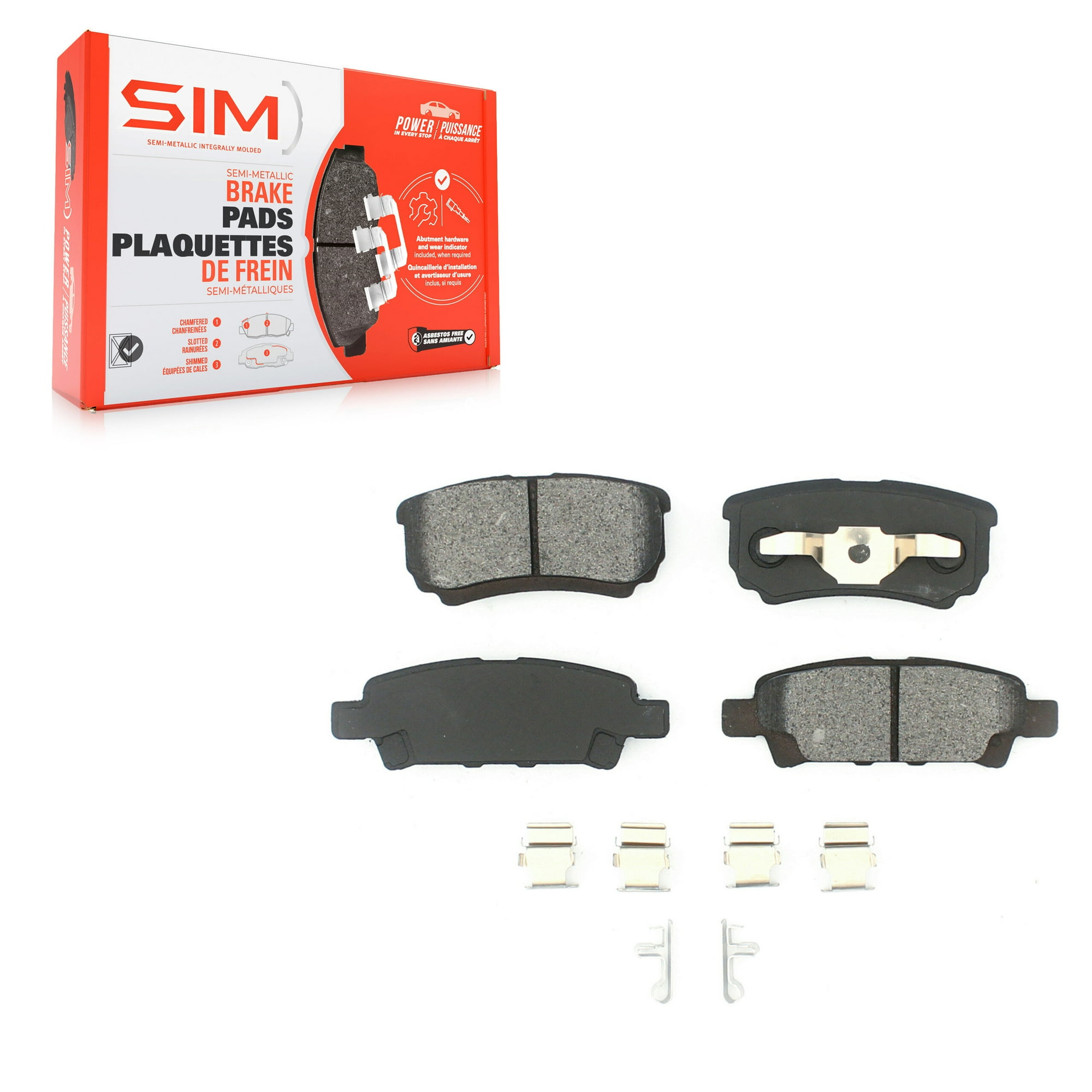 Click here for Sim Rear Semi-Metallic Disc Brake Pads Sim-1037 Fo... prices