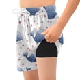 BZSMCE Swim Shorts Whale Heart Pattern For Quick-Dry Shorts With Anti ...