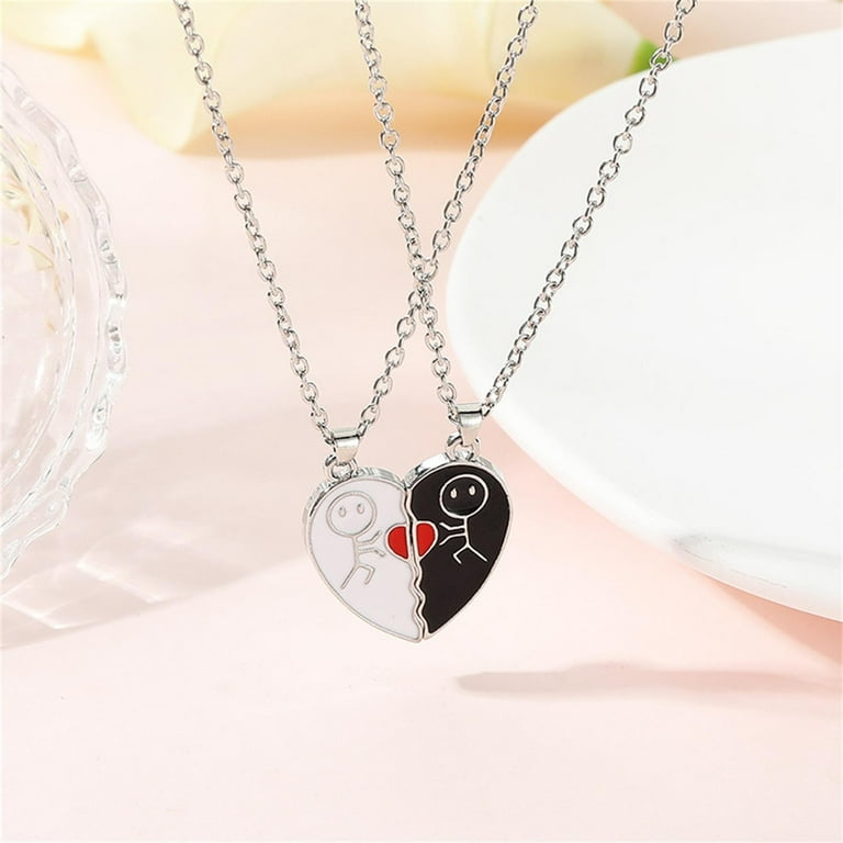 Distance necklace for couples store