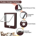 Sesiiduo Cat Door, 4 Way Locking, Interior Exterior Doors, for Cats ...
