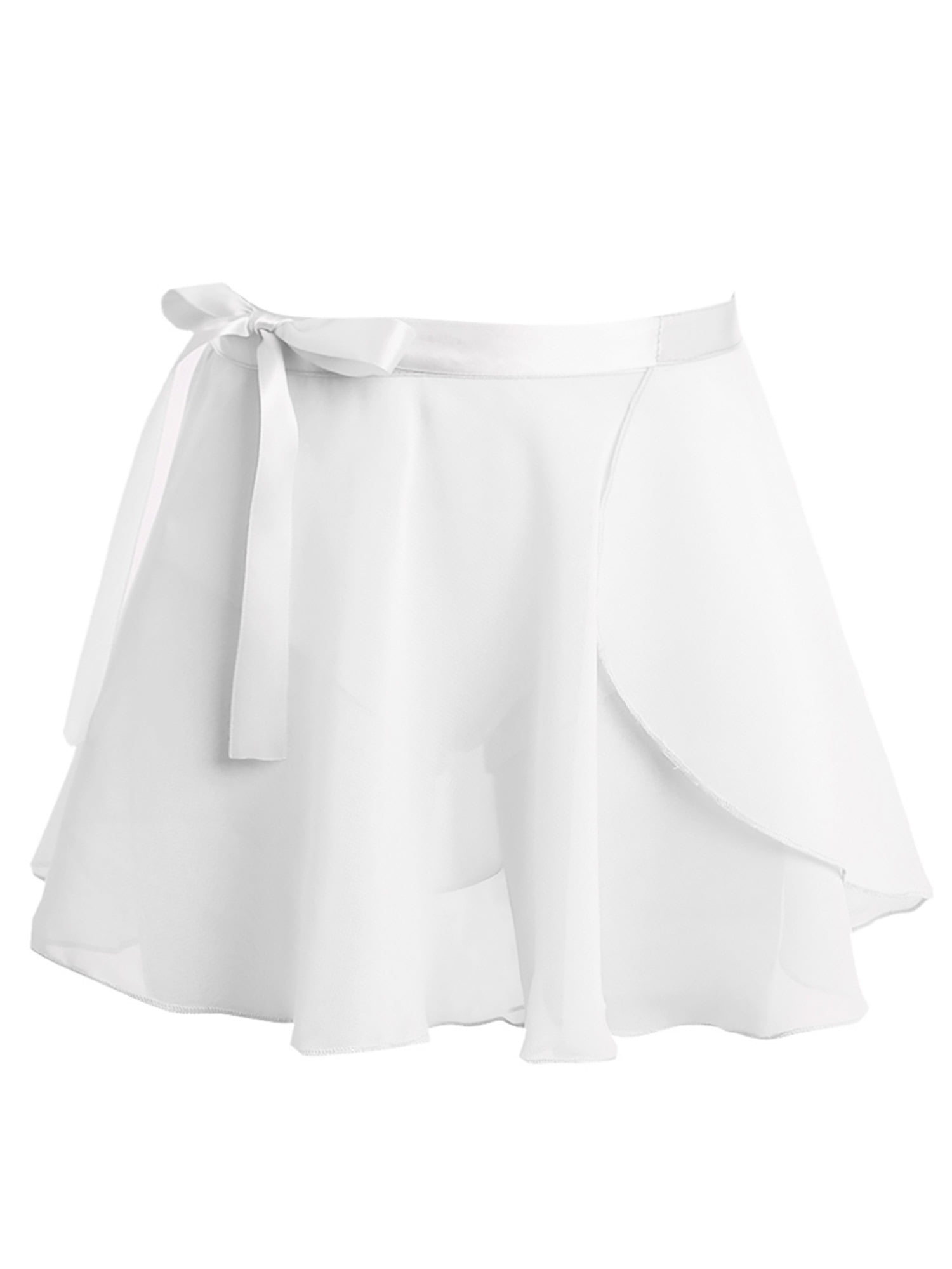 YEAHDOR Kids Girls Chiffon Ballet Tutu Dance Skirt Figure Ice Skating ...