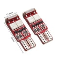 2pcs T10 W5W LED RGB Remote Control Lights Indicator Bulb Car Interior ...