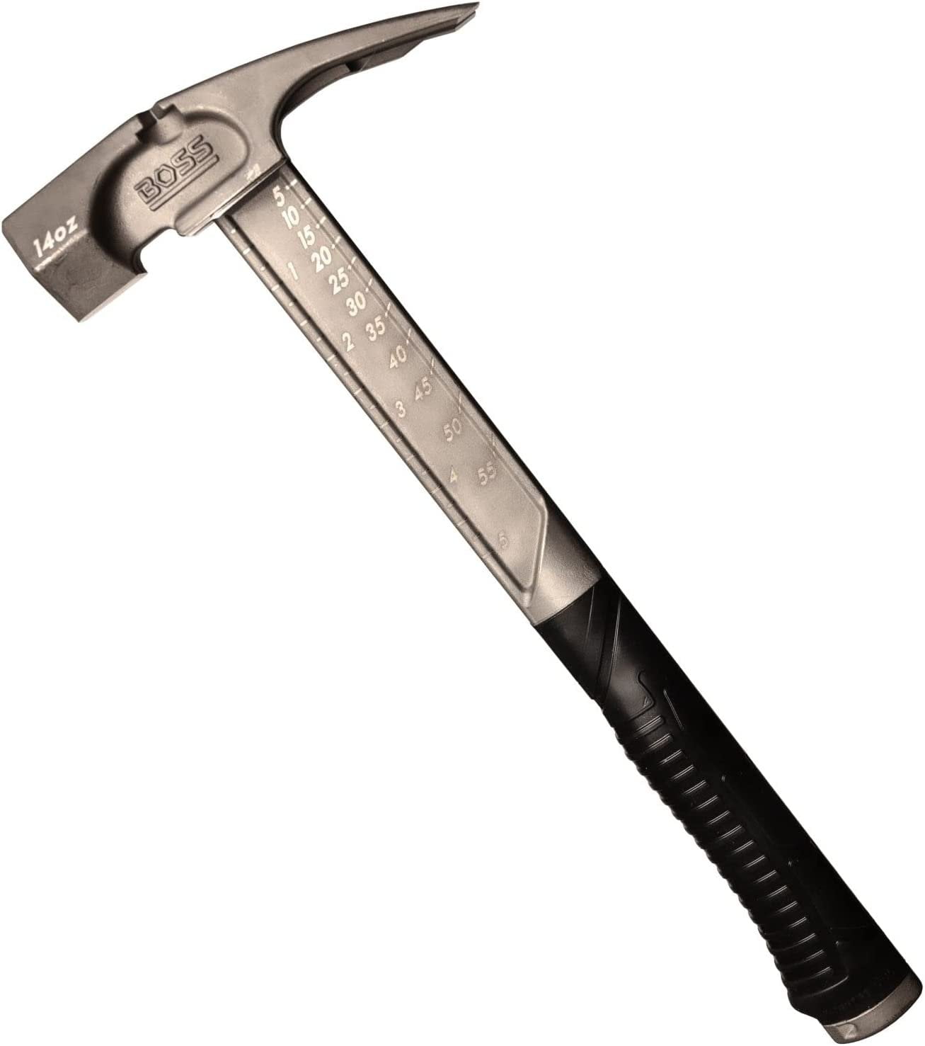 Boss Hammer BH14TIS 14 oz. Pro Series Smooth Face Full Titanium Hammer ...