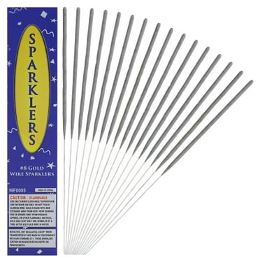 72pc Gold Party Sparklers, 7.5in, 12 boxes of 6 Sparklers - Walmart.com